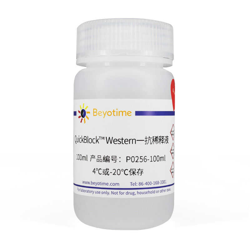 碧云天 QuickBlock Western一抗稀释液(P0256-100ml)_常规试剂、生化试剂_i实验室(iallab.com)